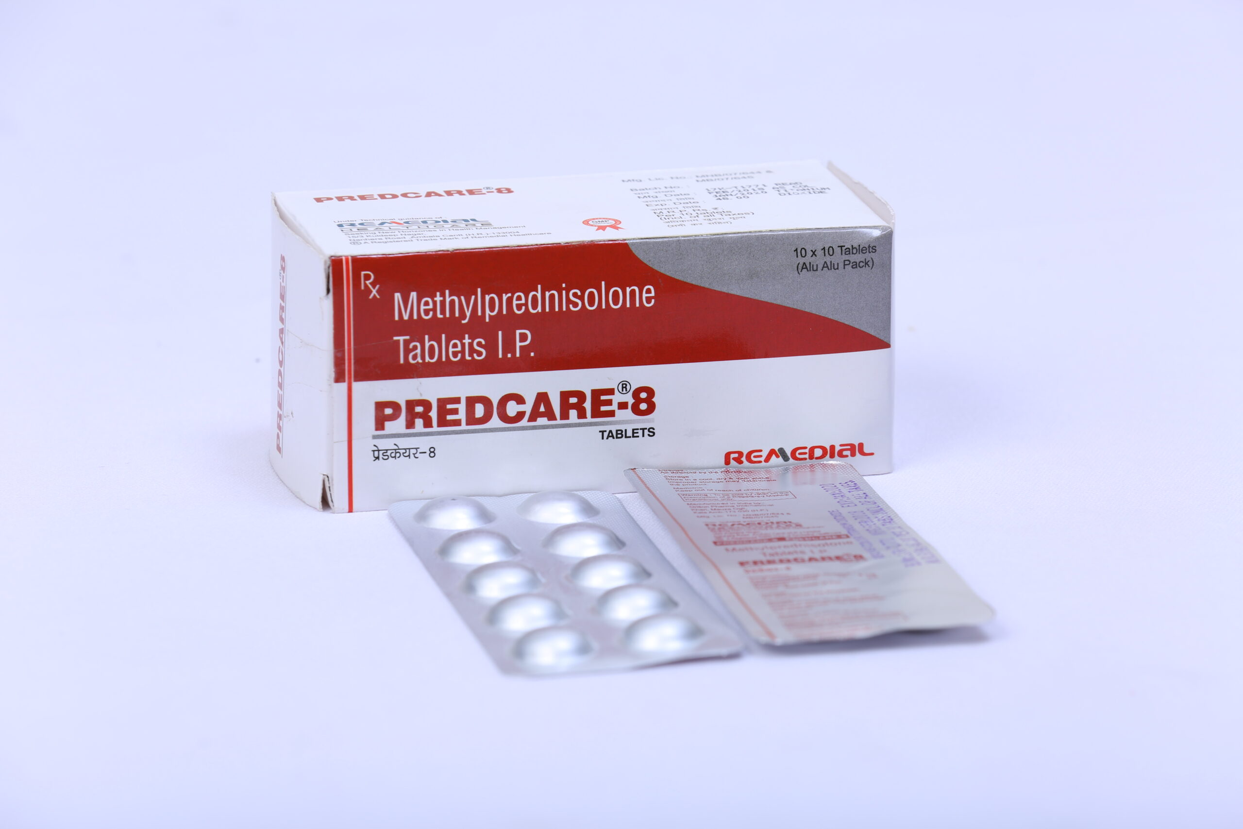 PREDCARE-8 (Methylprednisolone 8mg) Remedial Healthcare