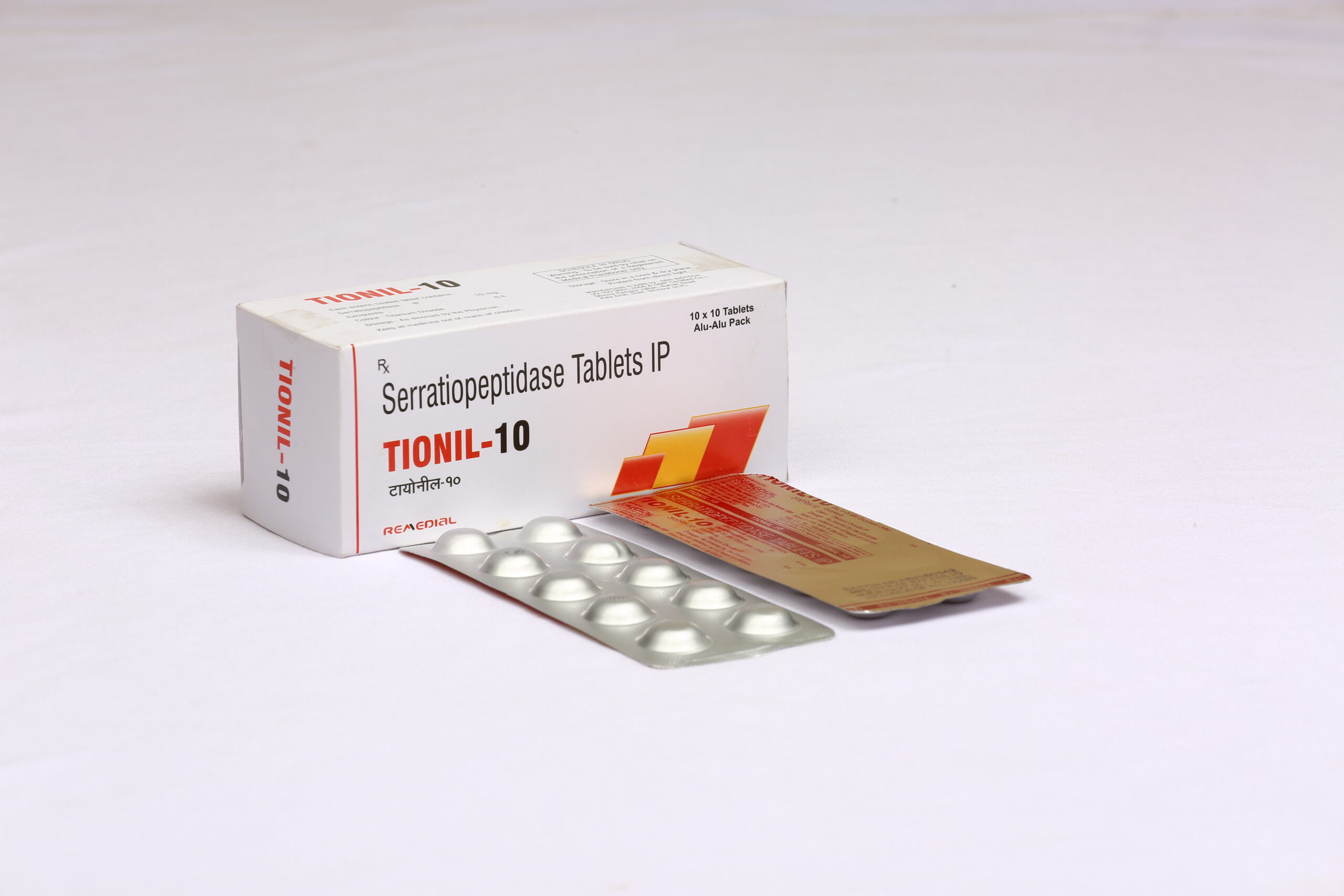 TIONIL-10 (Serratiopeptidase 10mg) Remedial Healthcare